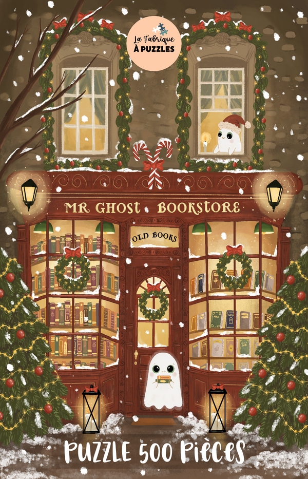 Puzzle "Mr Ghost Bookstore d'Hiver" 500 pièces par Sérénitam – La ...